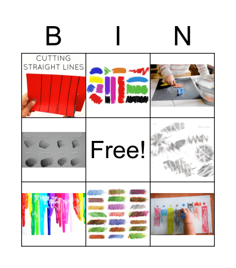 ART SUPPLIES Bingo Card