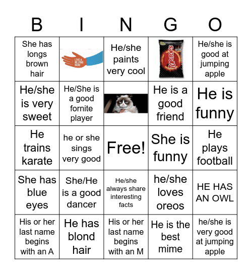 Welcome back Bingo Card