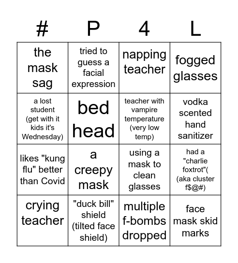 Hibriten Choice Board Bingo Card