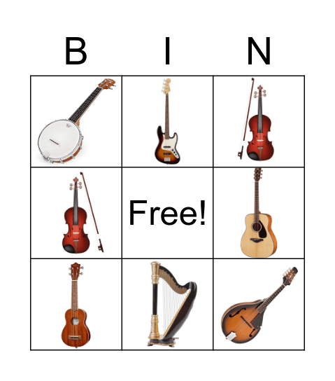 The String Family Bingo Card