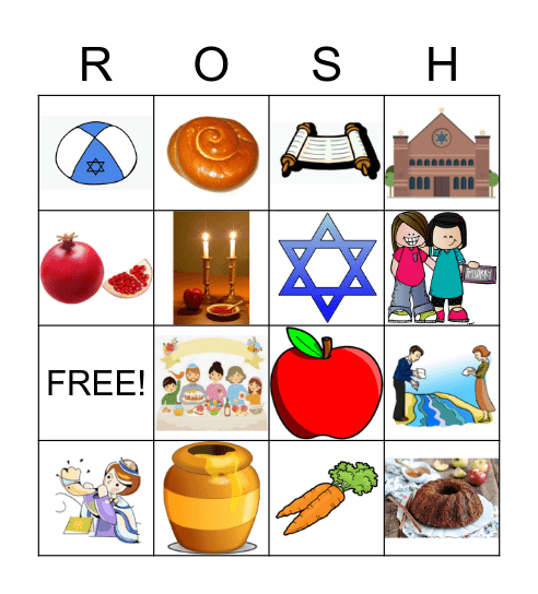 Rosh Hashanah Bingo Card
