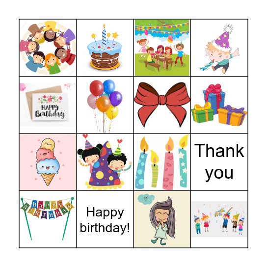 Happy Birthday! Bingo Card