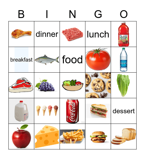 Las Comidas Bingo Card