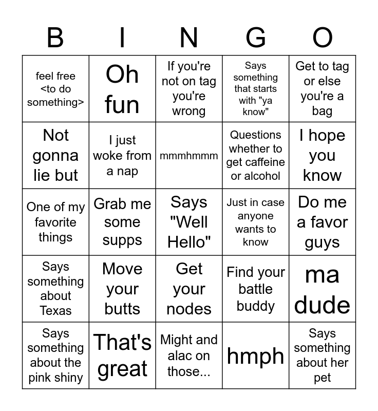 P O PP I O Bingo Card