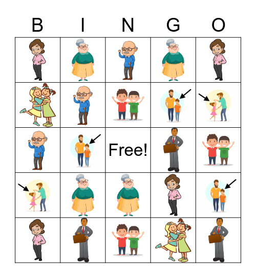La Famille Bingo Card