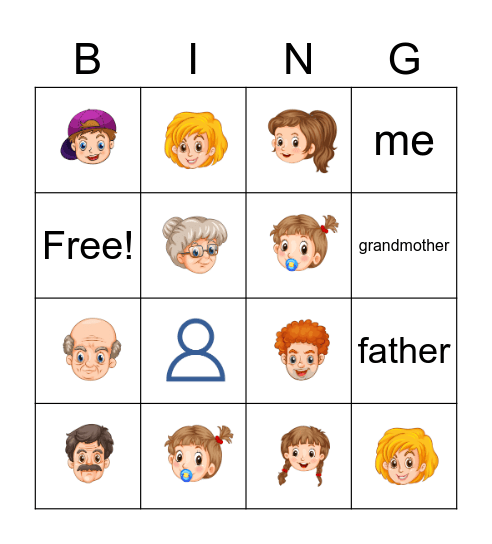 My Family Bingo Card