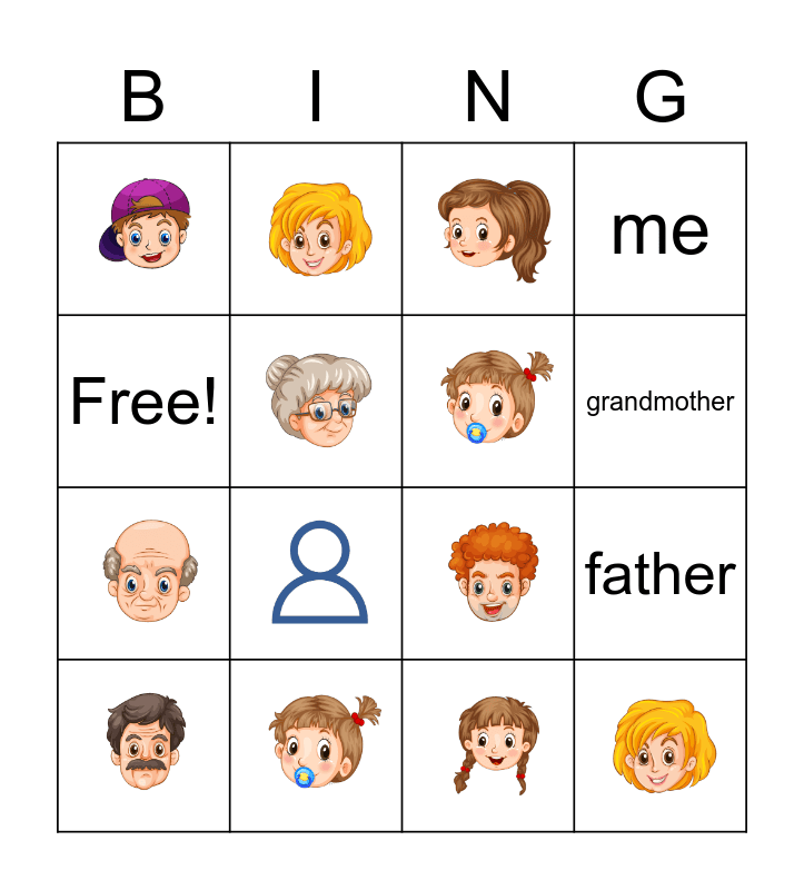 My Family Bingo Card
