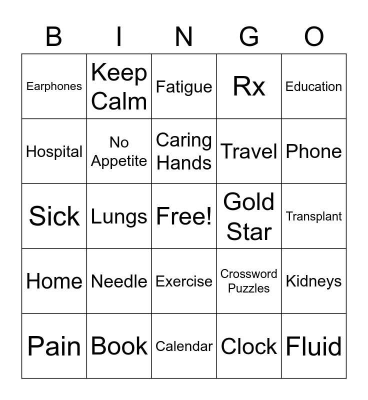 Attendance Bingo Card
