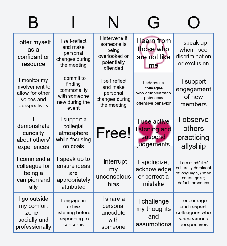 Board Meeting BINGO Card
