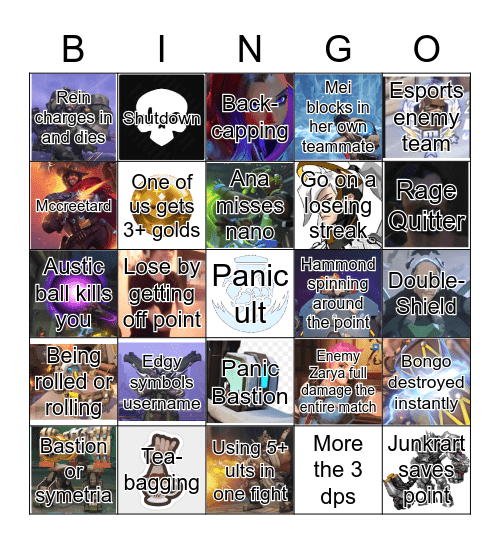 Overwatch BINGO Card