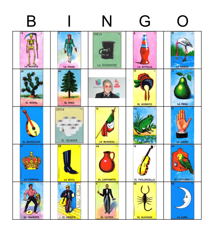 Loteria Bingo Card