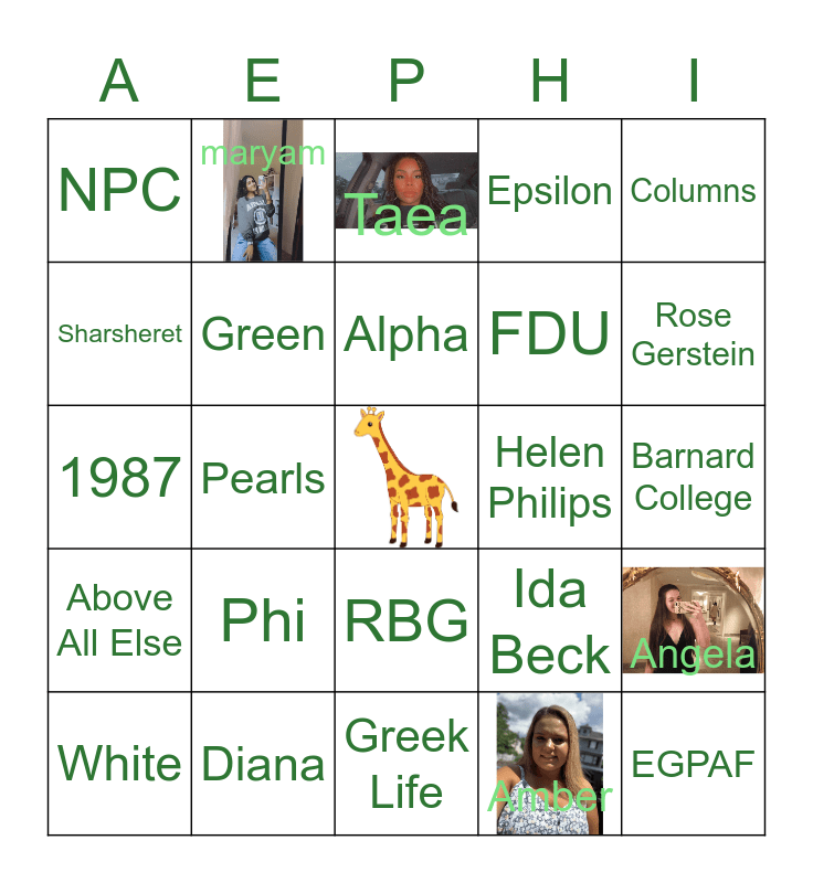 Game Night Bingo Card