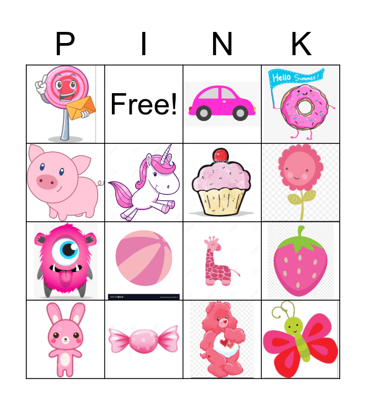 Pink Bingo! Bingo Card