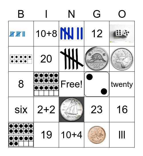 Numbers to 25 Bingo Card