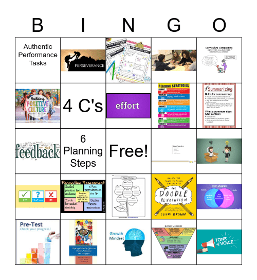 Differentiated Learning Strategies Bingo Card