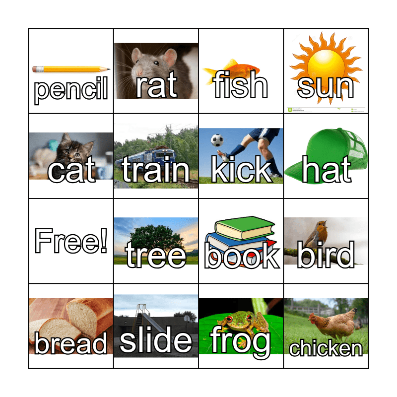 What Sounds Do You Hear? Bingo Card