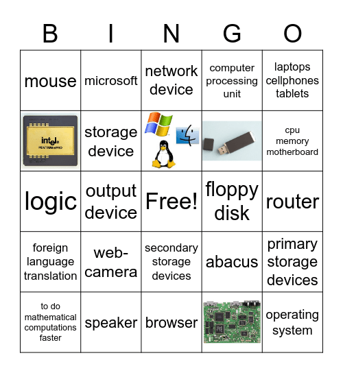 WHAT IS COMPUTING Bingo Card