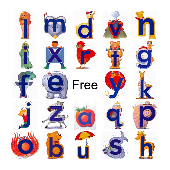 ABC Bingo Card