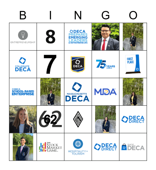 Mass DECA Bingo Card
