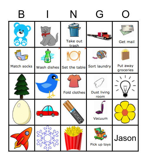 Life Skills Bingo Card