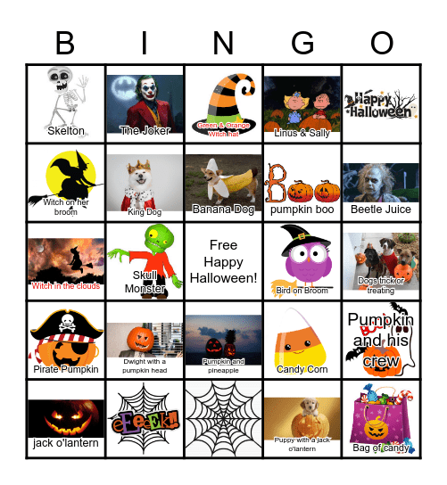 SPOOKY BINGO Card