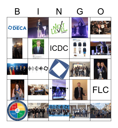 GMHS DECA Back to School Bingo Card