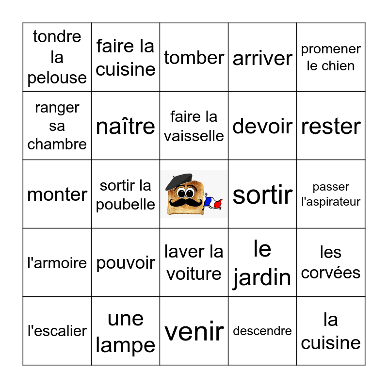 Bien Dit Chapter 8 Bingo Card