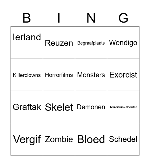 RinskeBingo Card