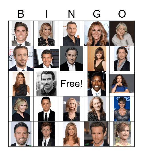 ACTORS Bingo Card