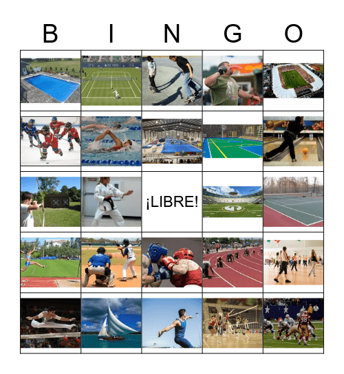 Los Deportes Bingo Card