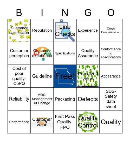 Quality Week 2020 Bingo Card