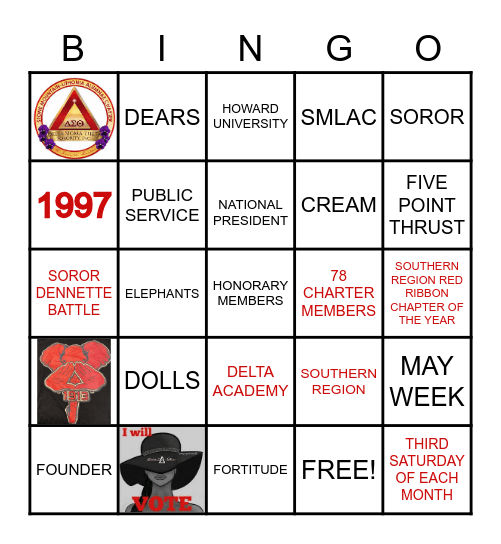 SM-LAC DELTA SIGMA THETA Bingo Card