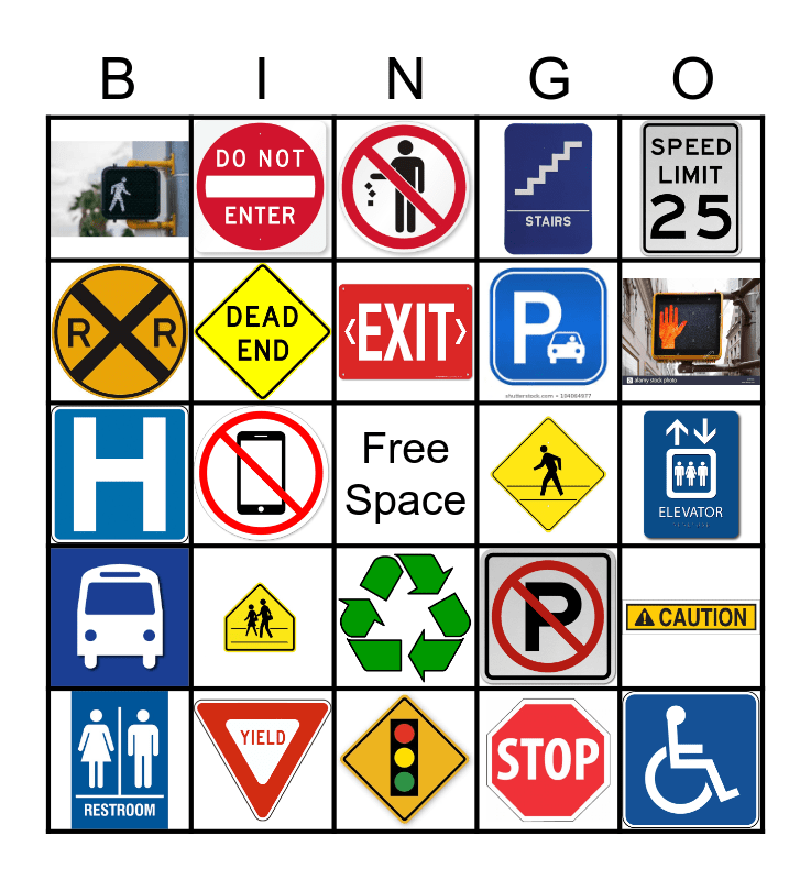 Community Signs Bingo Card