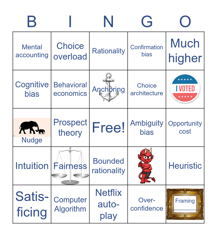 Behavioral Bingo Card