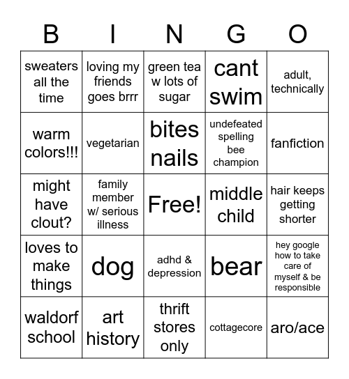 GENESIS KIN Bingo Card