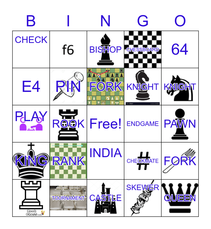 CHESS BINGO Card