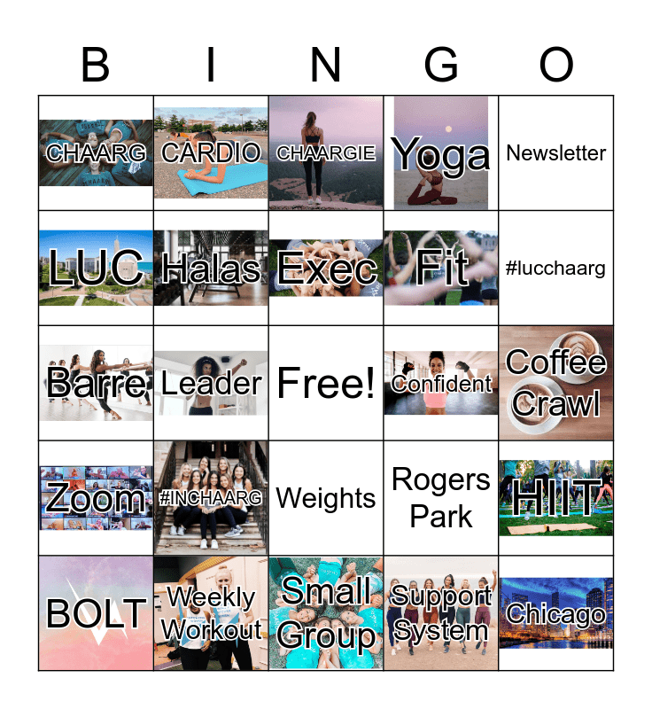 LUC CHAARG BINGO Card