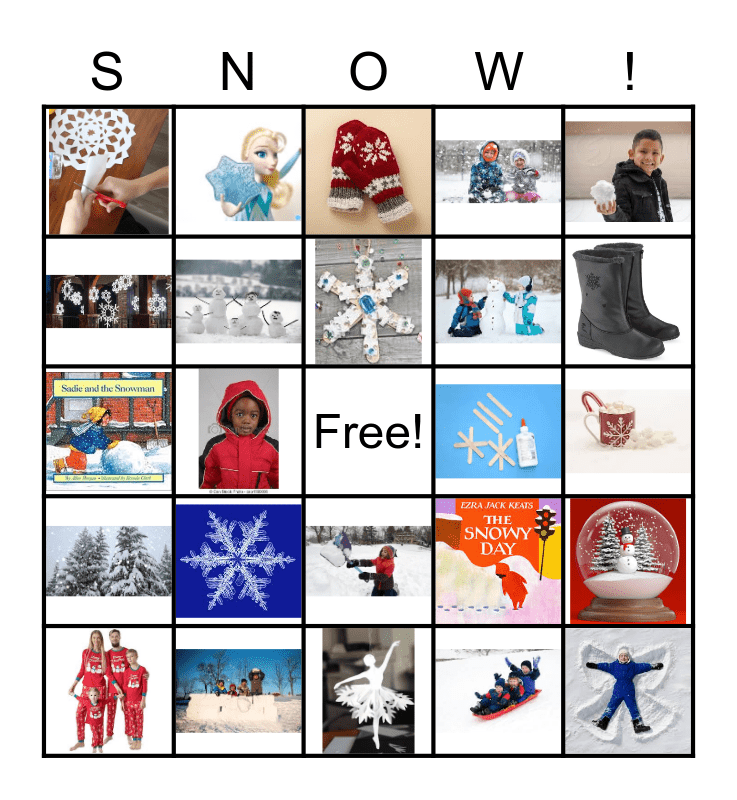 "Let it Snow!" Bingo Card
