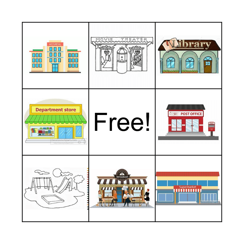 Evening Class Bingo Card