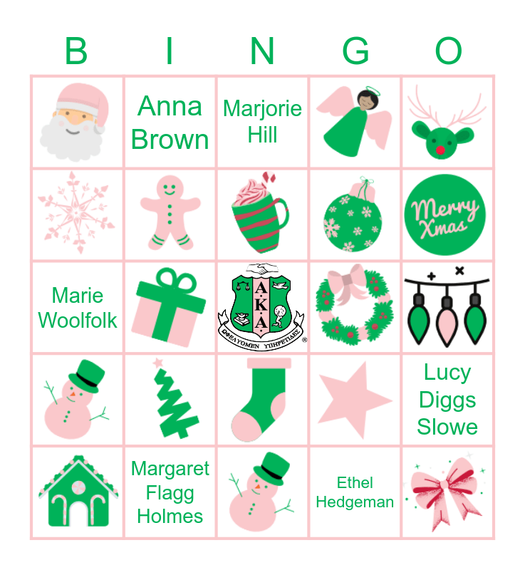 Merry AKA Christmas! Bingo Card