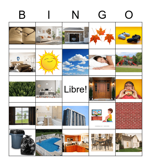 ¡La casa! Bingo Card