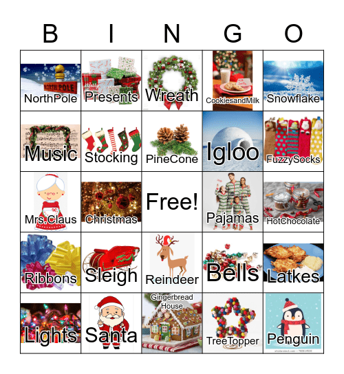 December Bingo Card