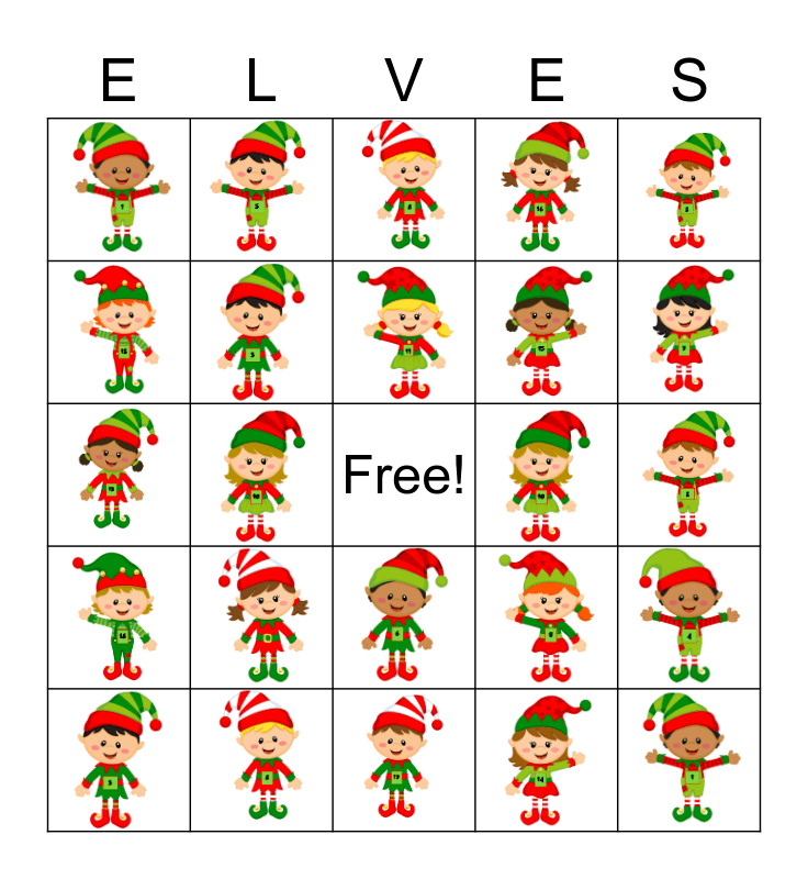 ELF BINGO Card
