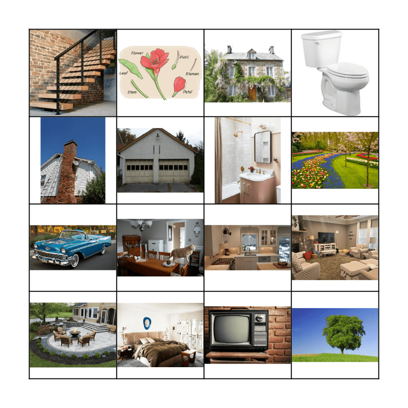 La Maison Bingo Card