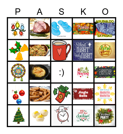 Paskong Pinoy! Bingo Card