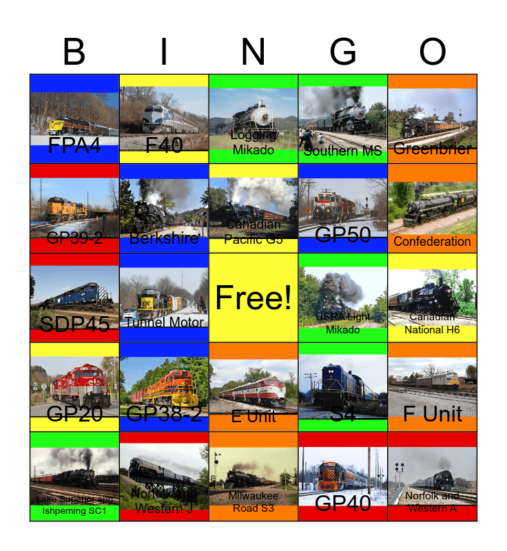 Ohio Bingo Card