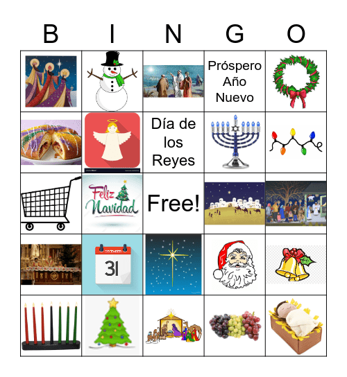 La Navidad Bingo Card