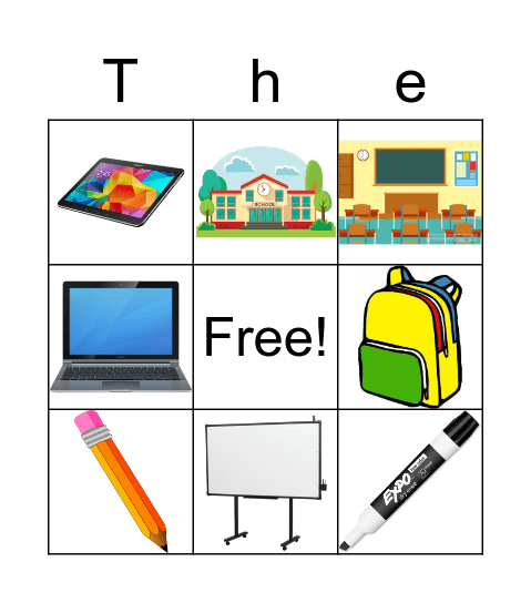 Around the classroom Bingo Card