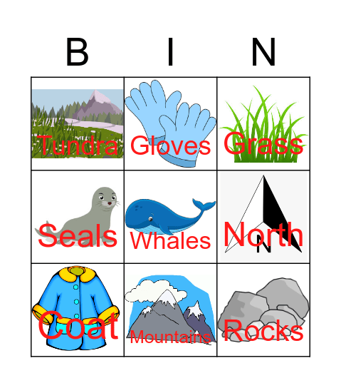 Tundra Bingo Card