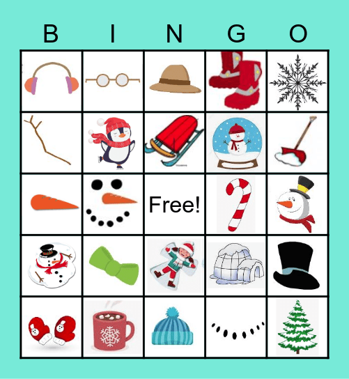 SEQUIOTA SNOWMAN Bingo Card